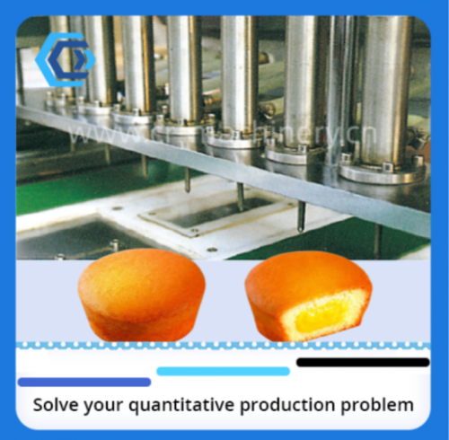 bread / cake filling machine, center filled cake machine, cake ...